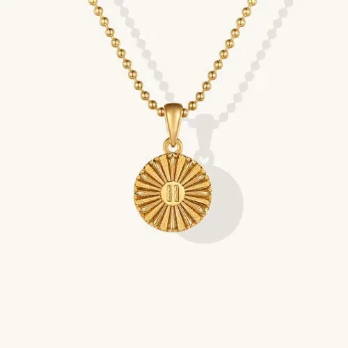 MANTRA Pause + Breathe Necklace - Gold