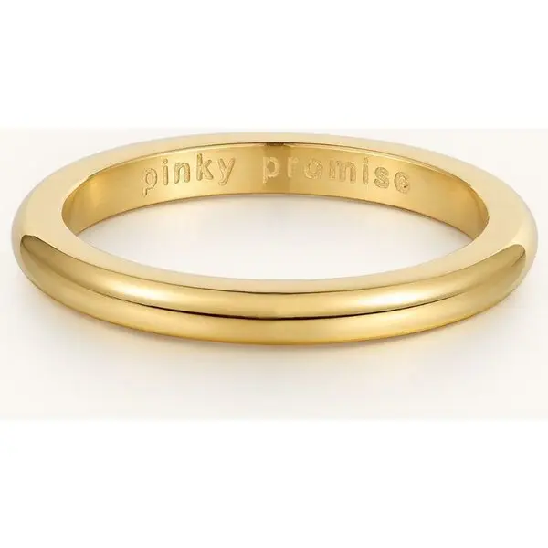 MANTRA Pinky Promise Ring - Yellow Gold