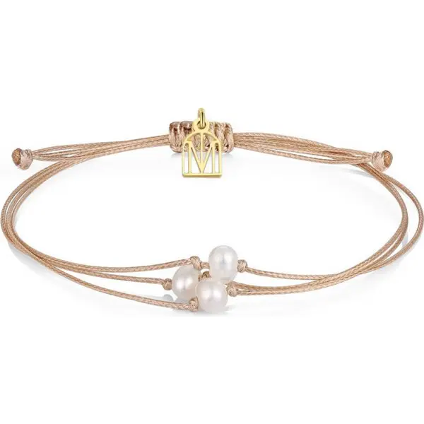 MANTRA Thread Of Grit Grace Gratitude Bracelet - Pearl