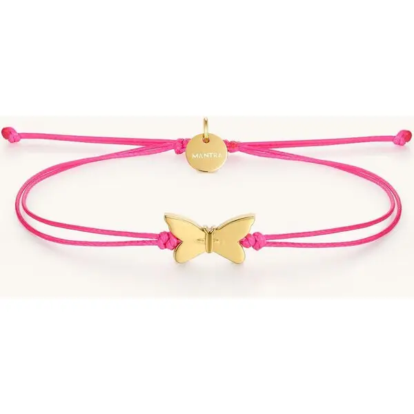 MANTRA Hope & Rebirth Butterfly Bracelet - Yellow Gold