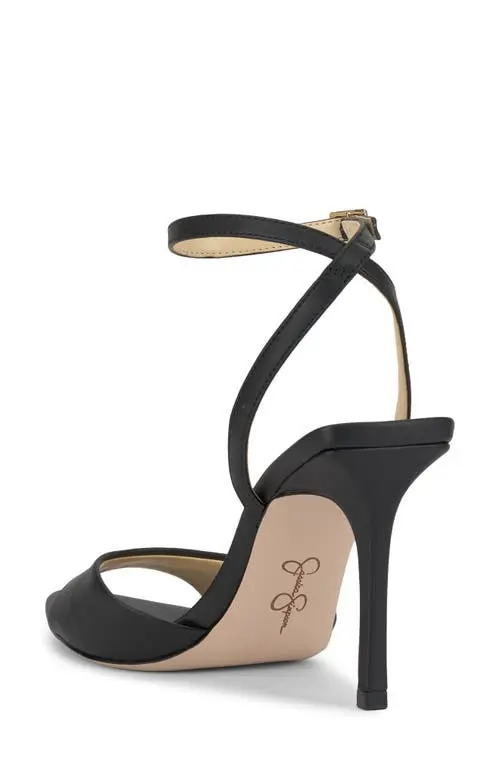 Jessica Simpson Davara Pointed Toe Ankle Strap Sandal - Black
