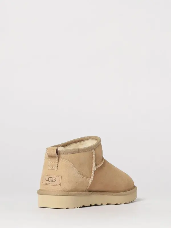 UGG Classic Ultra Mini Suede Ankle Boots - Beige