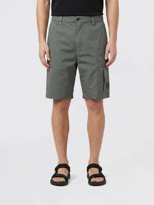 C.P. COMPANY Stretch Cotton Blend Cargo Shorts - Green