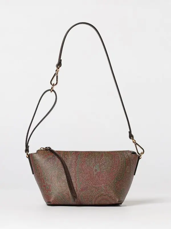 Etro Mini Essential Paisley Coated Cotton Bag - Brown