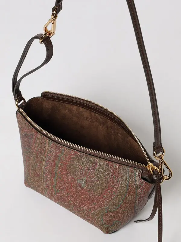 Etro Mini Essential Paisley Coated Cotton Bag - Brown