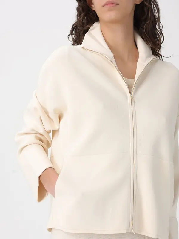 Max Mara Viscose Zip-up Cardigan - Ivory