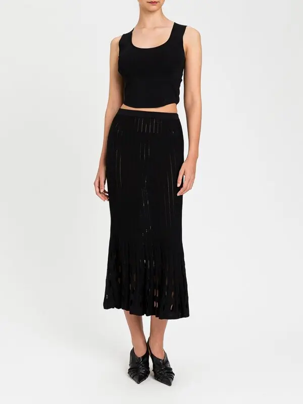 TWINSET Knit Midi Skirt