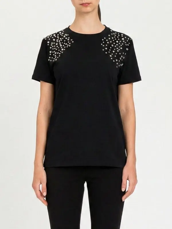 TWINSET Embellished T-shirt - Black