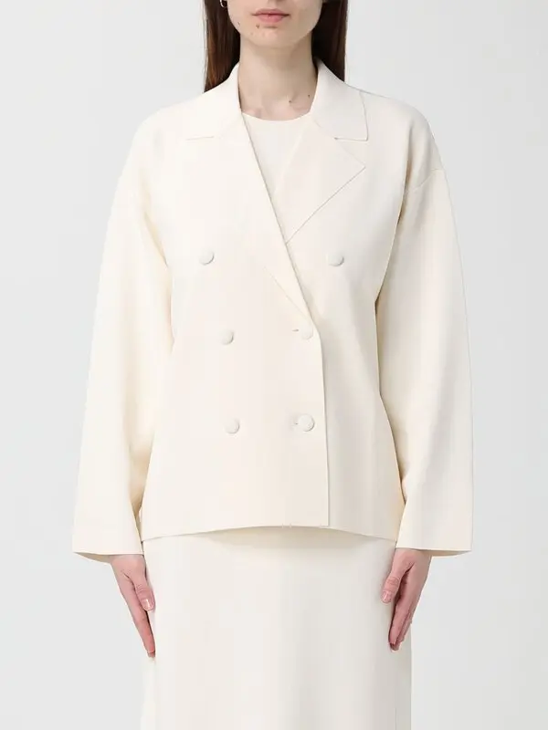 Max Mara Double-breasted Knit Blazer - Ivory