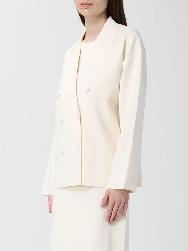 Max Mara Double-breasted Knit Blazer - Ivory