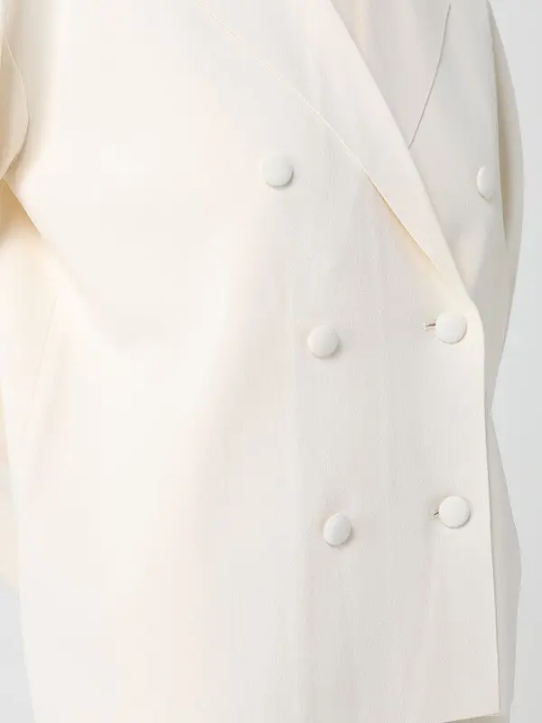 Max Mara Double-breasted Knit Blazer - Ivory