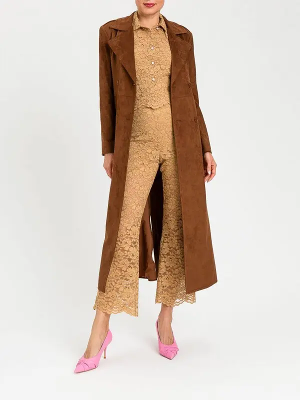 TWINSET Lace Cropped Trousers