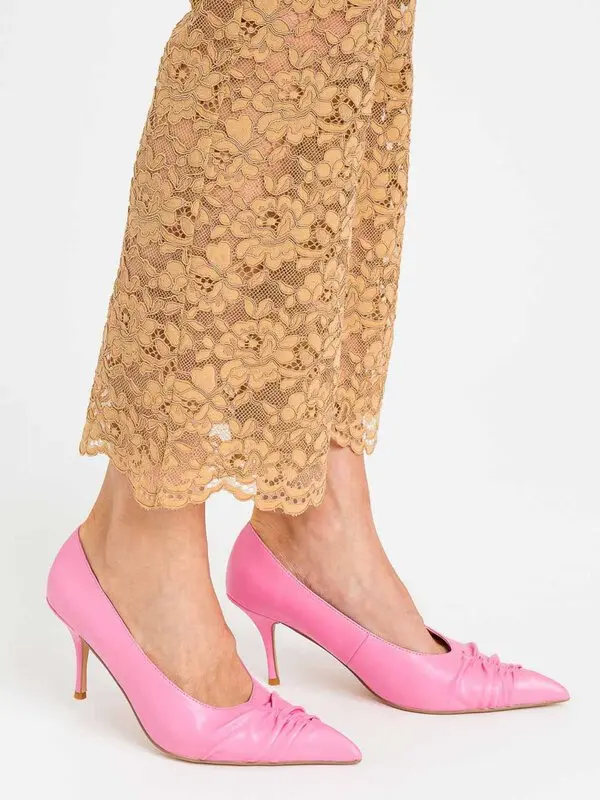 TWINSET Lace Cropped Trousers