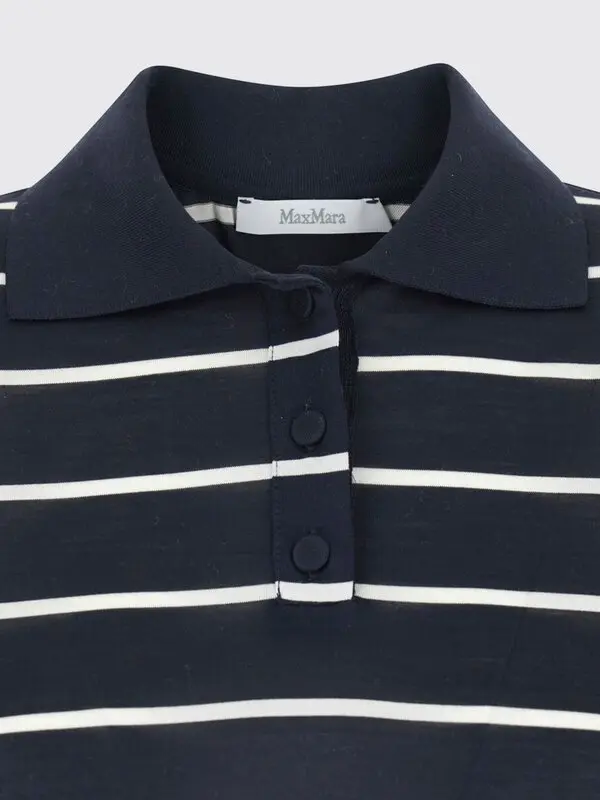 Max Mara Silk Polo Shirt - Blue 1