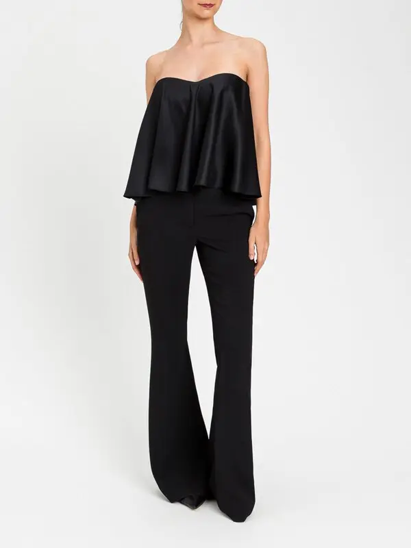 TWINSET Satin Off-the-shoulder Top - Black