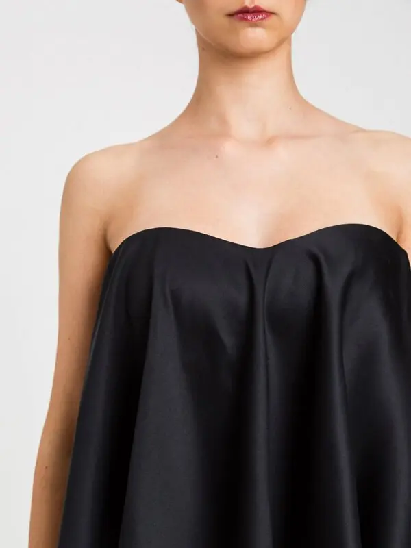 TWINSET Satin Off-the-shoulder Top - Black