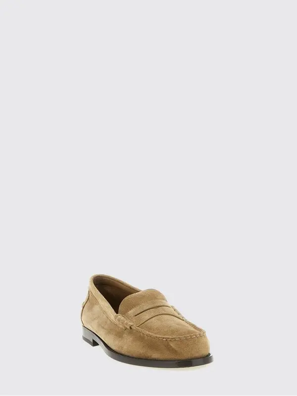 Church's Suede Calfskin Loafers - Beige