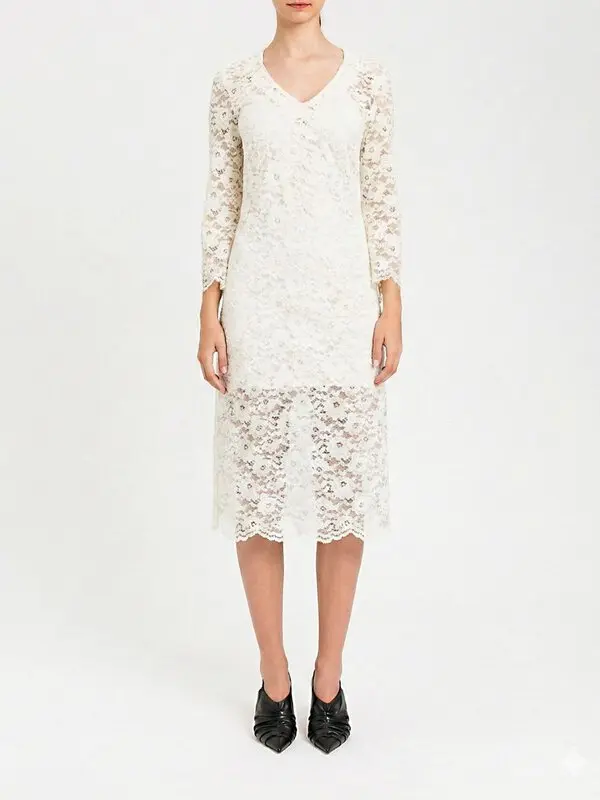 TWINSET Lace Midi Dress