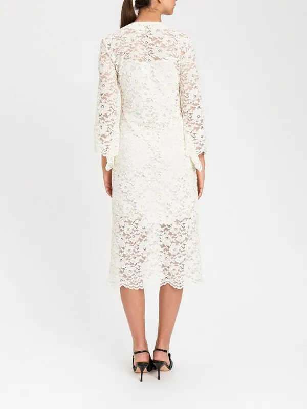TWINSET Lace Midi Dress