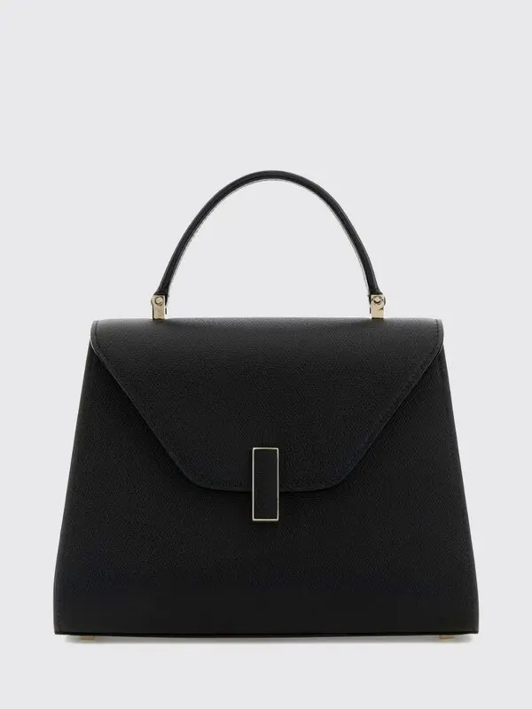 VALEXTRA Iside Medium Grained Leather Bag - Black