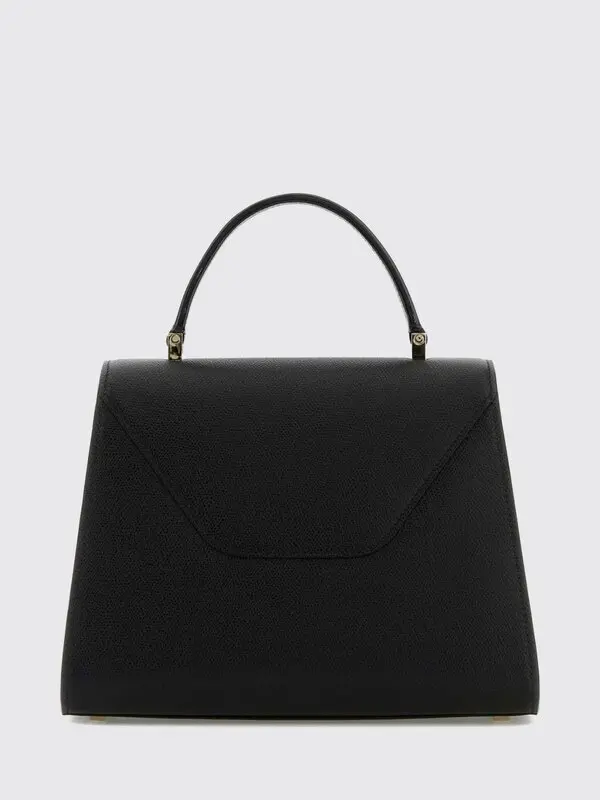 VALEXTRA Iside Medium Grained Leather Bag - Black