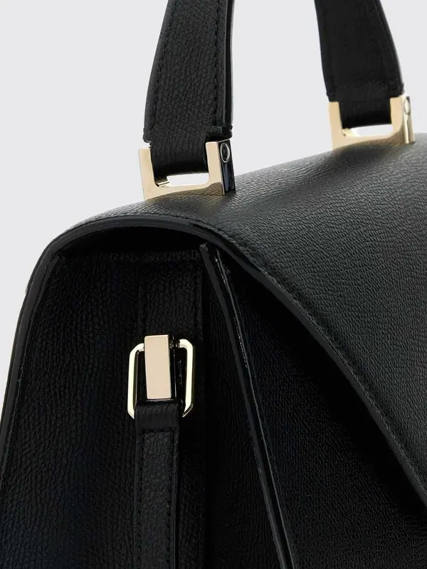 VALEXTRA Iside Medium Grained Leather Bag - Black