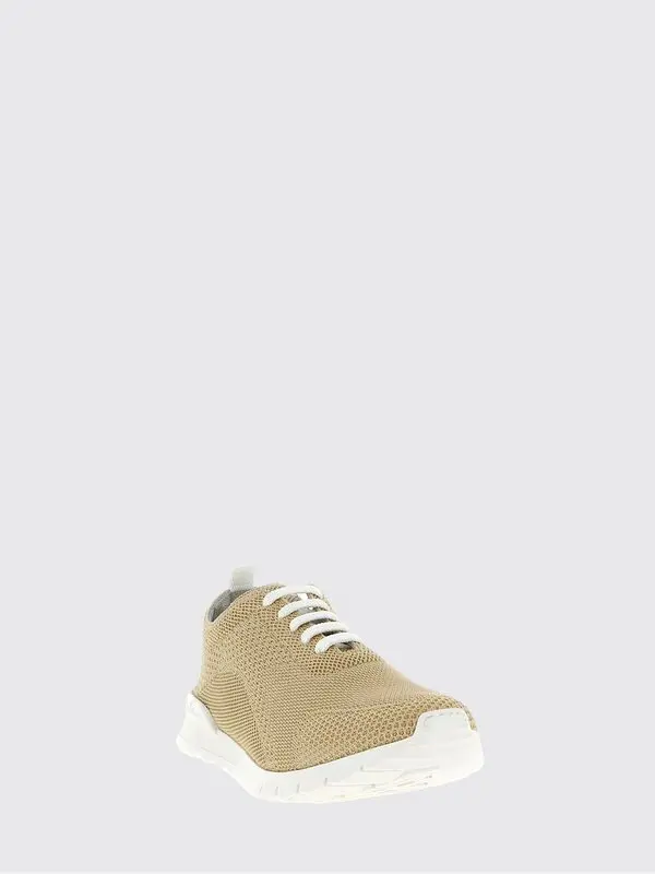 Kiton Crochet Cotton Sneakers - Beige