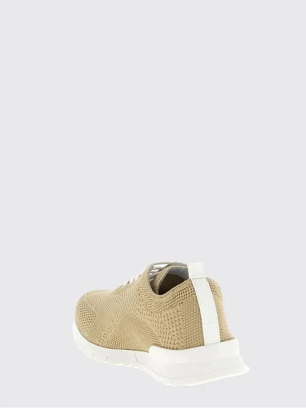 Kiton Crochet Cotton Sneakers - Beige