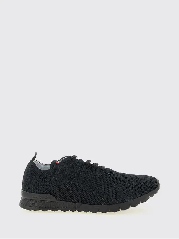 Kiton Crochet Cotton Low Top Sneakers - Black