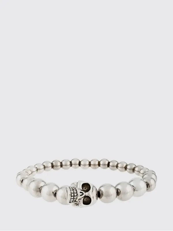 Alexander McQueen Beaded Bracelet - Silver