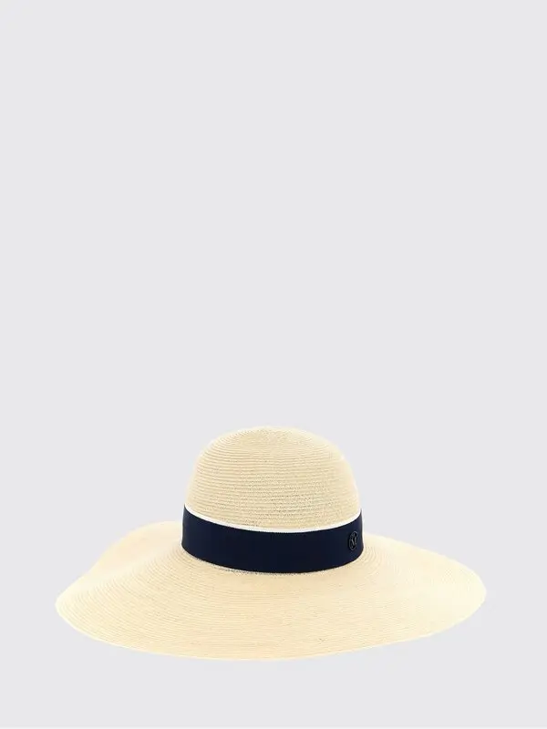 MAISON MICHEL Wide Brim Hat - Blue