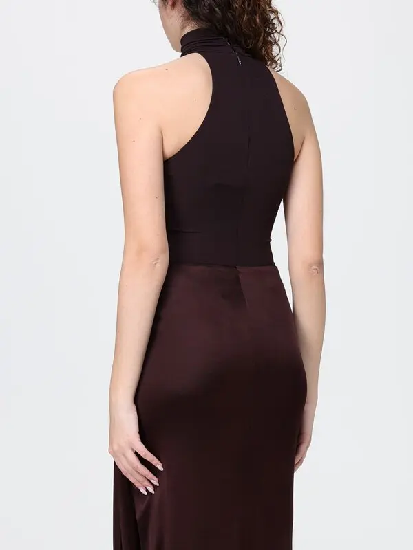 Elisabetta Franchi Cut-out Turtleneck Bodysuit Top - Dark