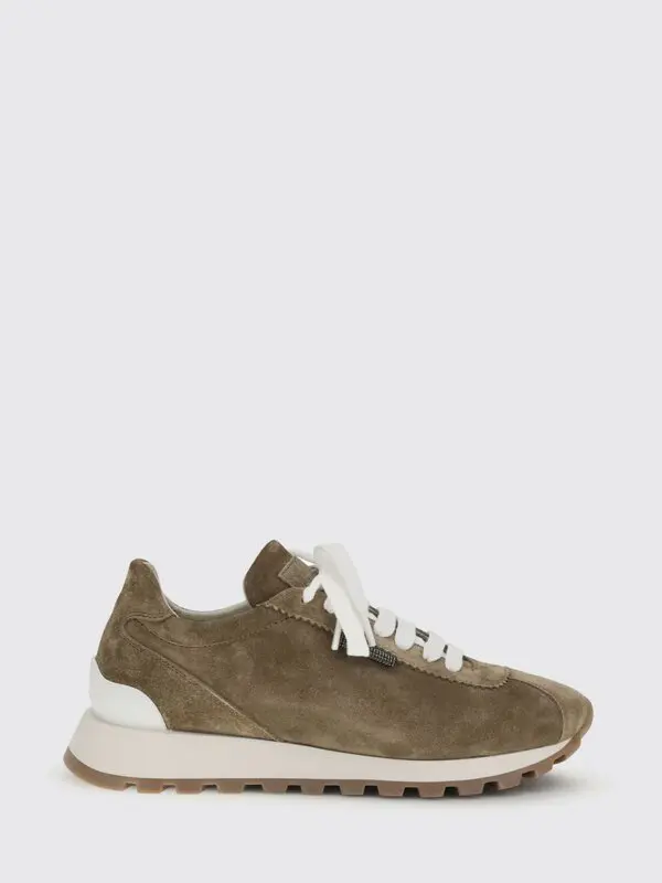 Brunello Cucinelli Suede Sneakers - Mud