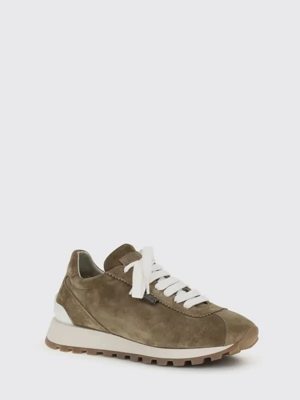 Brunello Cucinelli Suede Sneakers - Mud