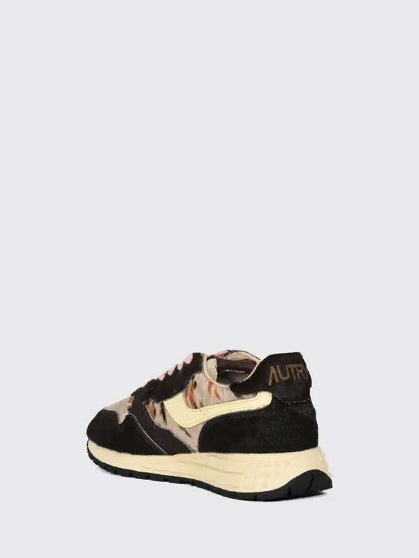 AUTRY Reelwind Low-top Trainers In Suede With Animal Print - Multicolor