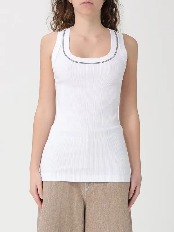 Brunello Cucinelli Ribbed Tank Top