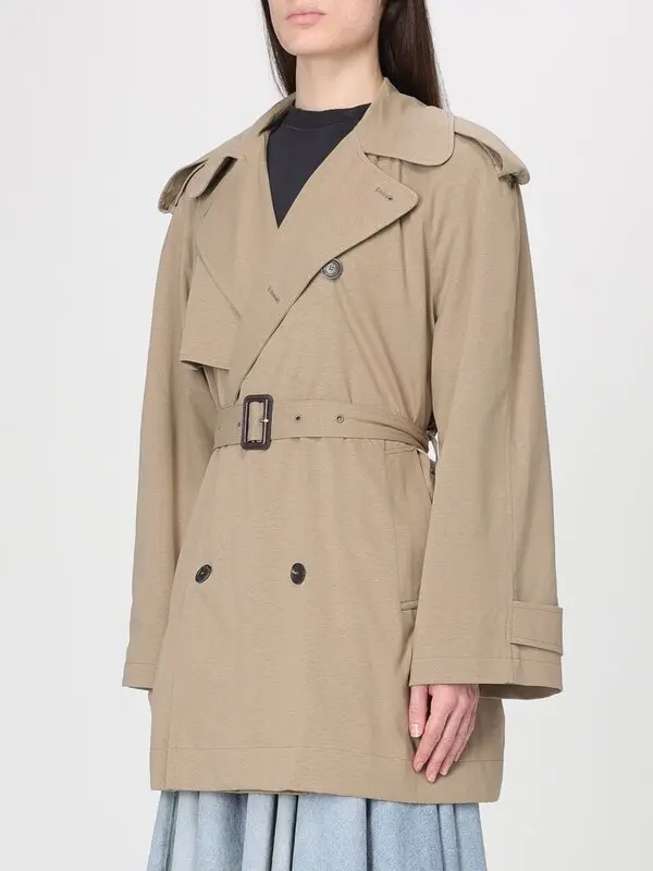 Balenciaga Belted Trench Coat - Beige