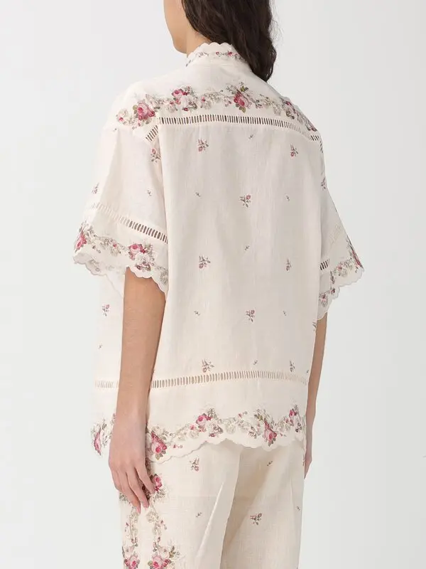 Zimmermann Floral Appliqued Shirt