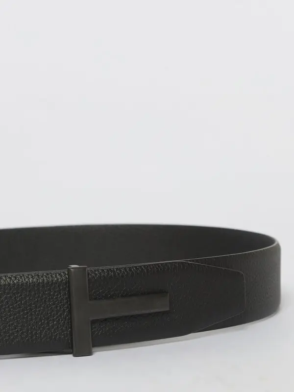 TOM FORD Leather Belt - Black