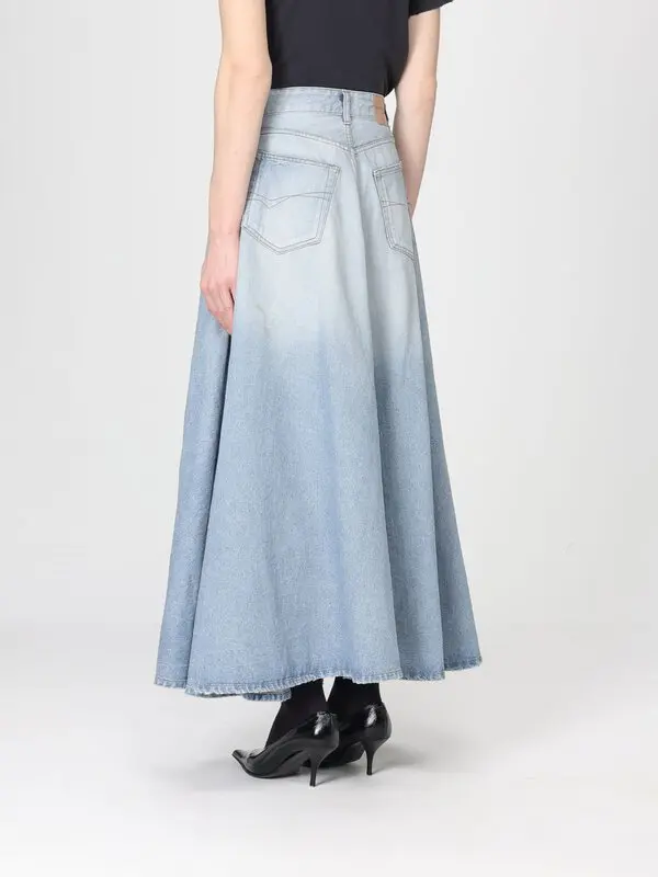 Balenciaga Denim Maxi Skirt - Blue