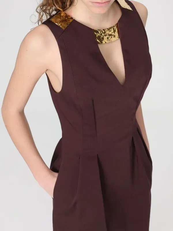 Elisabetta Franchi Sleeveless V-neck Mini Dress