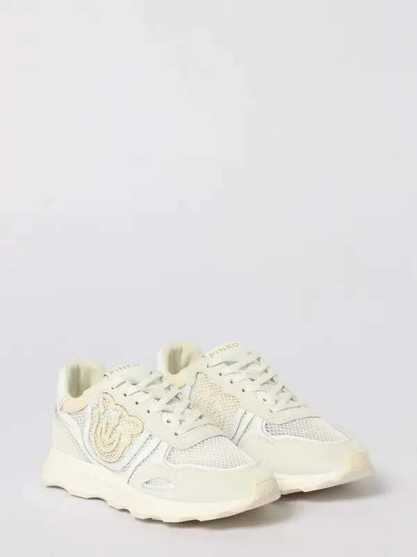 Pinko Lace-up Sneakers - White