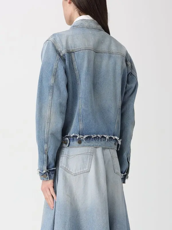 MAISON MARGIELA Denim Jacket With Distressed Effect