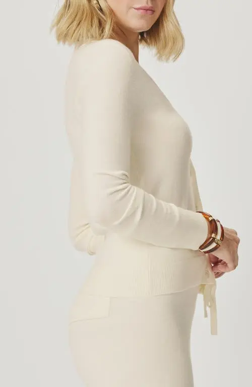 Splendid Christa Cropped Cardigan - Shell White