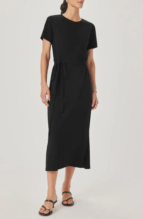 Splendid Keegan T-shirt Midi Dress - Black