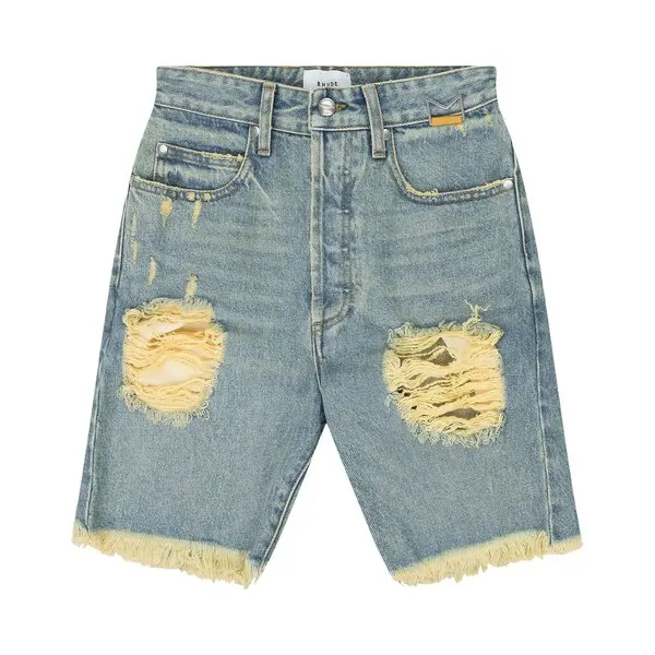 Rhude Distressed Denim Shorts