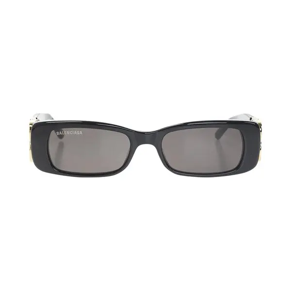 Balenciaga Dynasty Rectangle Sunglasses - Black