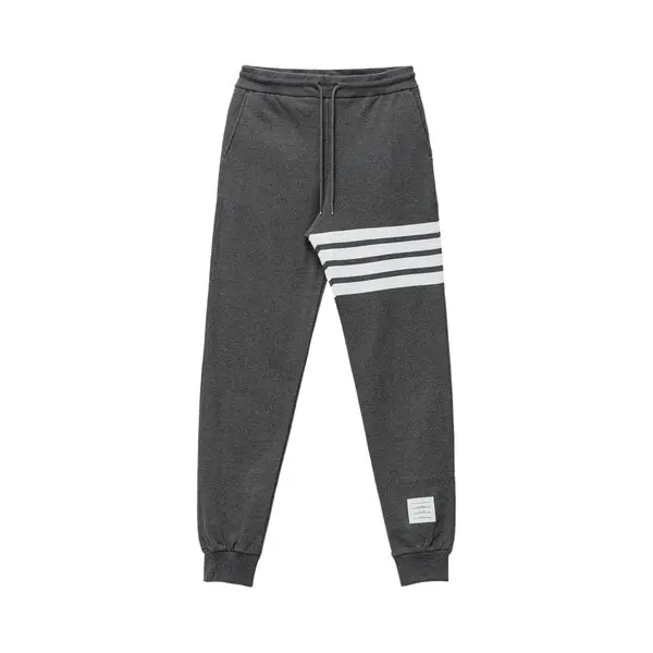 Thom Browne Classic Bar Loopback Sweatpants - Grey