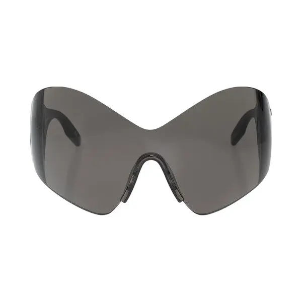 Balenciaga Mask Butterfly Logo Sunglasses - Black