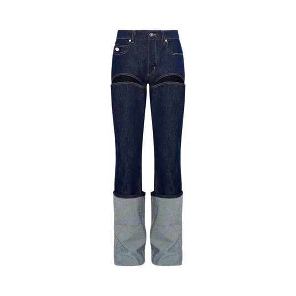 JEAN PAUL GAULTIER Denim Pants With Cutout Detail